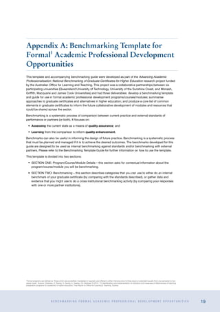 AAP Benchmarking Resources Booklet | PDF