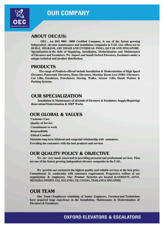 OEC Group of Companies- Catalogue 2016 - Copy (1) | PDF