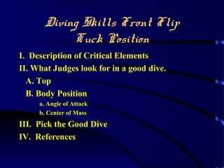 front flip tuck | PPT