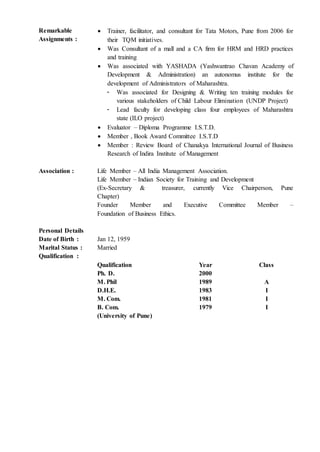 CV - Dr. Rashmi Hebalkar | DOCX