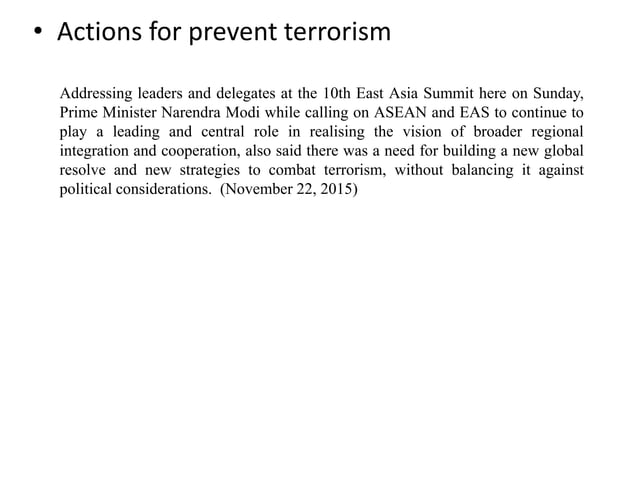 International Terrorism As a World Political Issue | PPTX