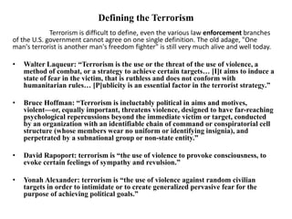 International Terrorism As a World Political Issue | PPTX