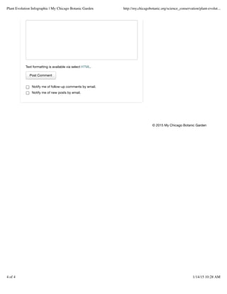 Plant Evolution Infographic | My Chicago Botanic Garden | PDF ...