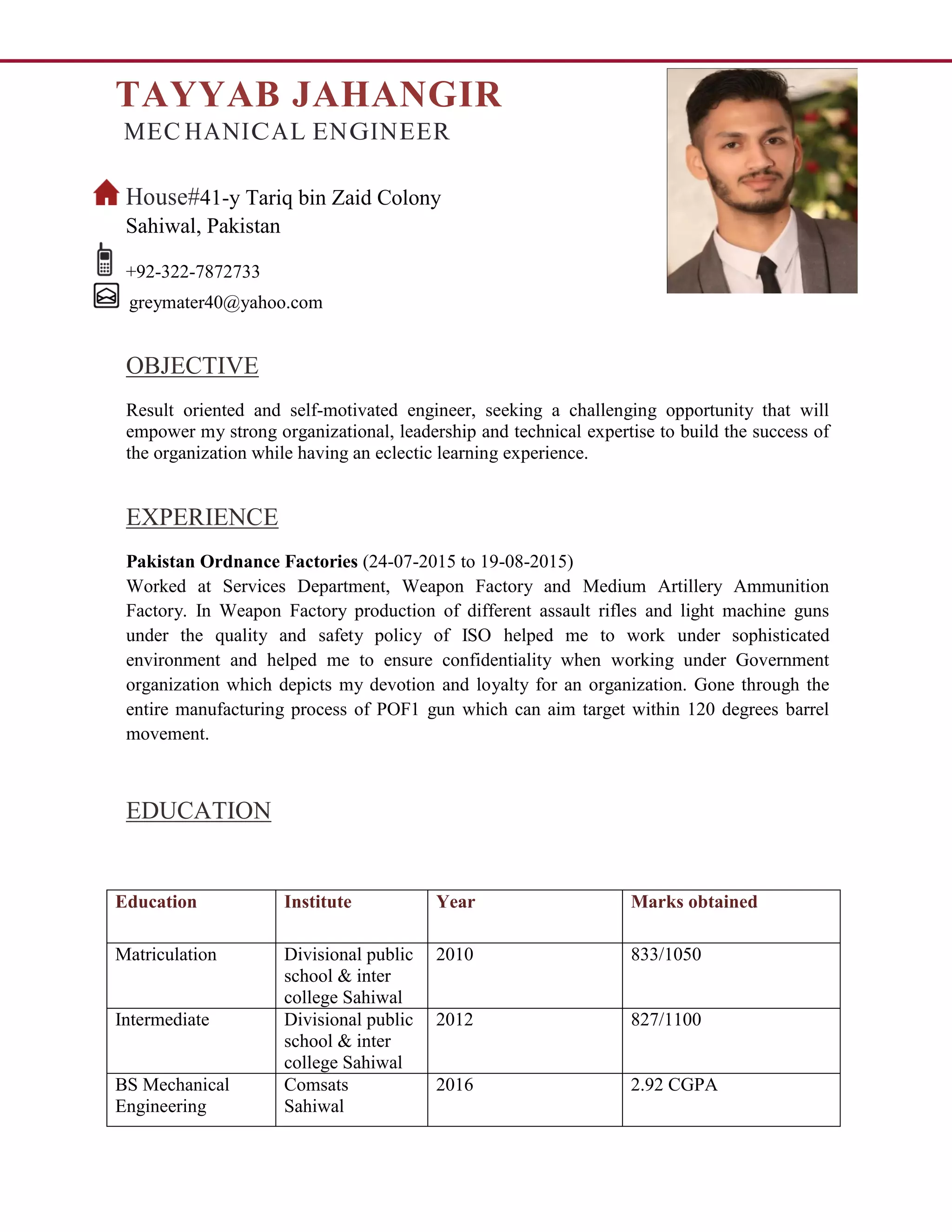 Tayyab Resume | PDF