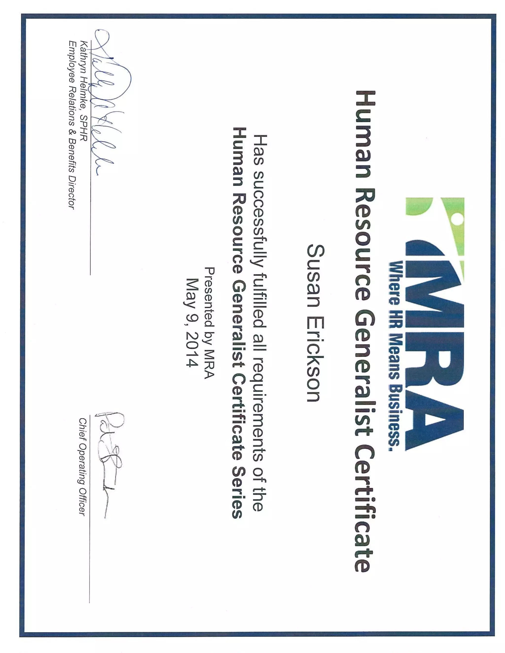 HR Generalist Certificate | PDF