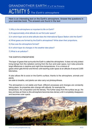 Grandmother Earth (Educación Primaria - School of stars - Pamplonetario ...