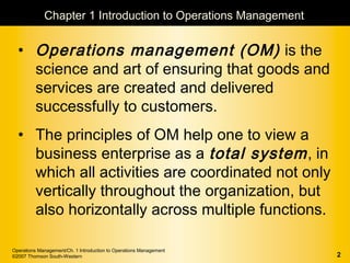 introduction to operation management | PPT