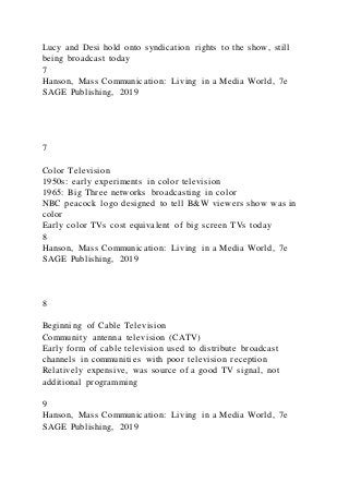 1Chapter 9TelevisionBroadcast and Beyond2 | PDF