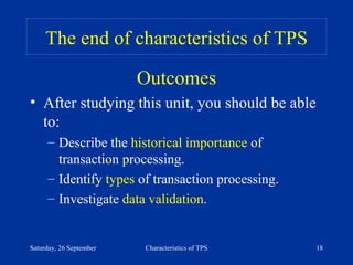 TPS Characteristics | PPT