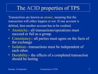 TPS Characteristics | PPT