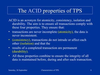 TPS Characteristics | PPT