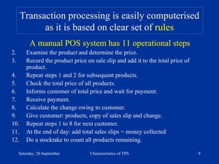 TPS Characteristics | PPT