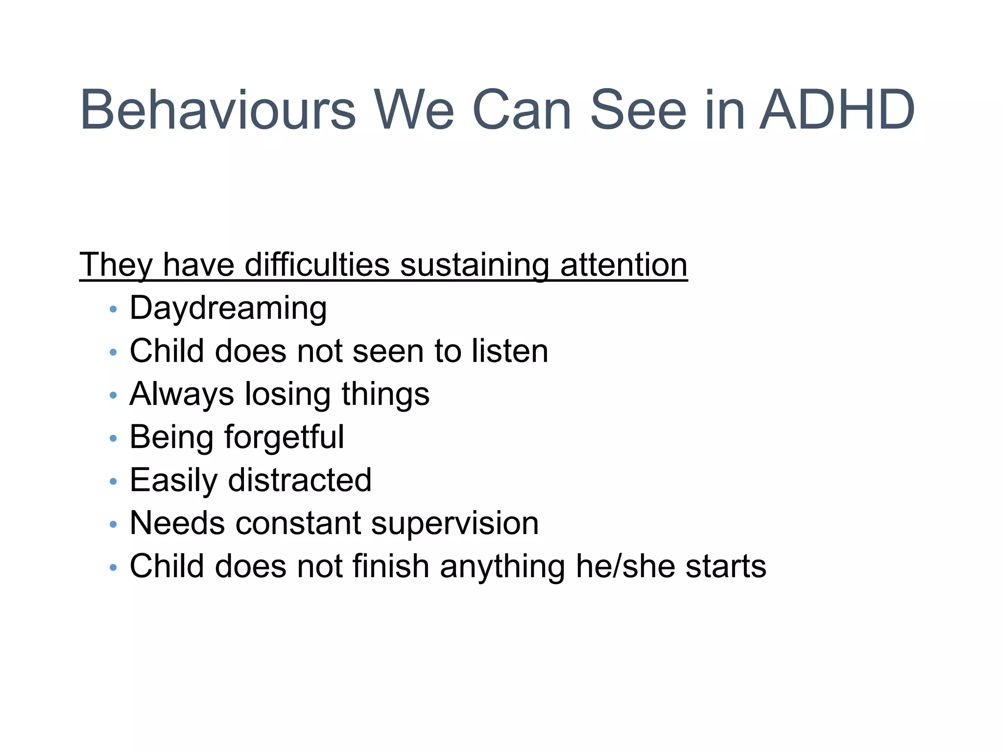 1 characteristics and definition of adhd | PDF