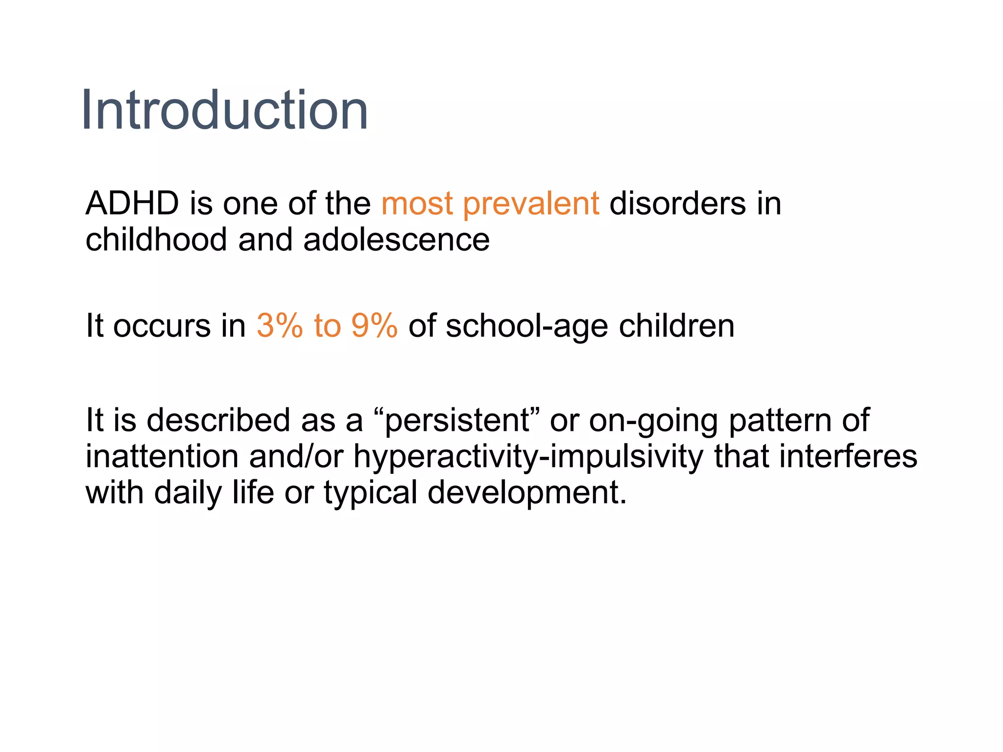 1 characteristics and definition of adhd | PDF