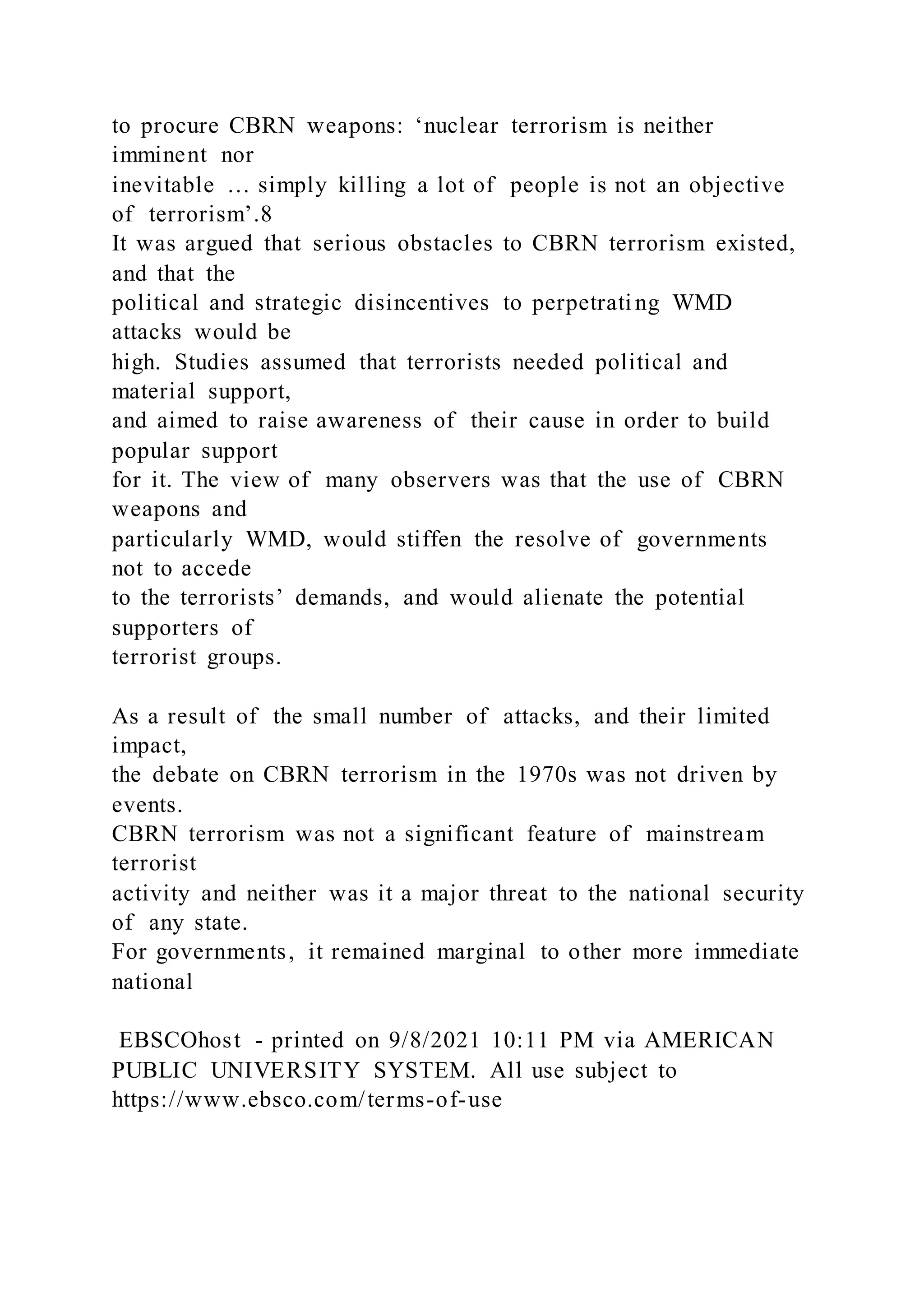 1CHEMICAL, BIOLOGICAL, RADIOLOGICAL AND NUCLEAR (CBR | DOCX