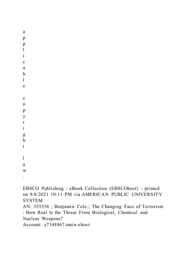 1CHEMICAL, BIOLOGICAL, RADIOLOGICAL AND NUCLEAR (CBR | DOCX