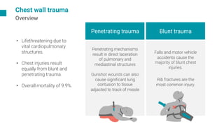 A discription of chest wall trauma in a clinical setting | PDF