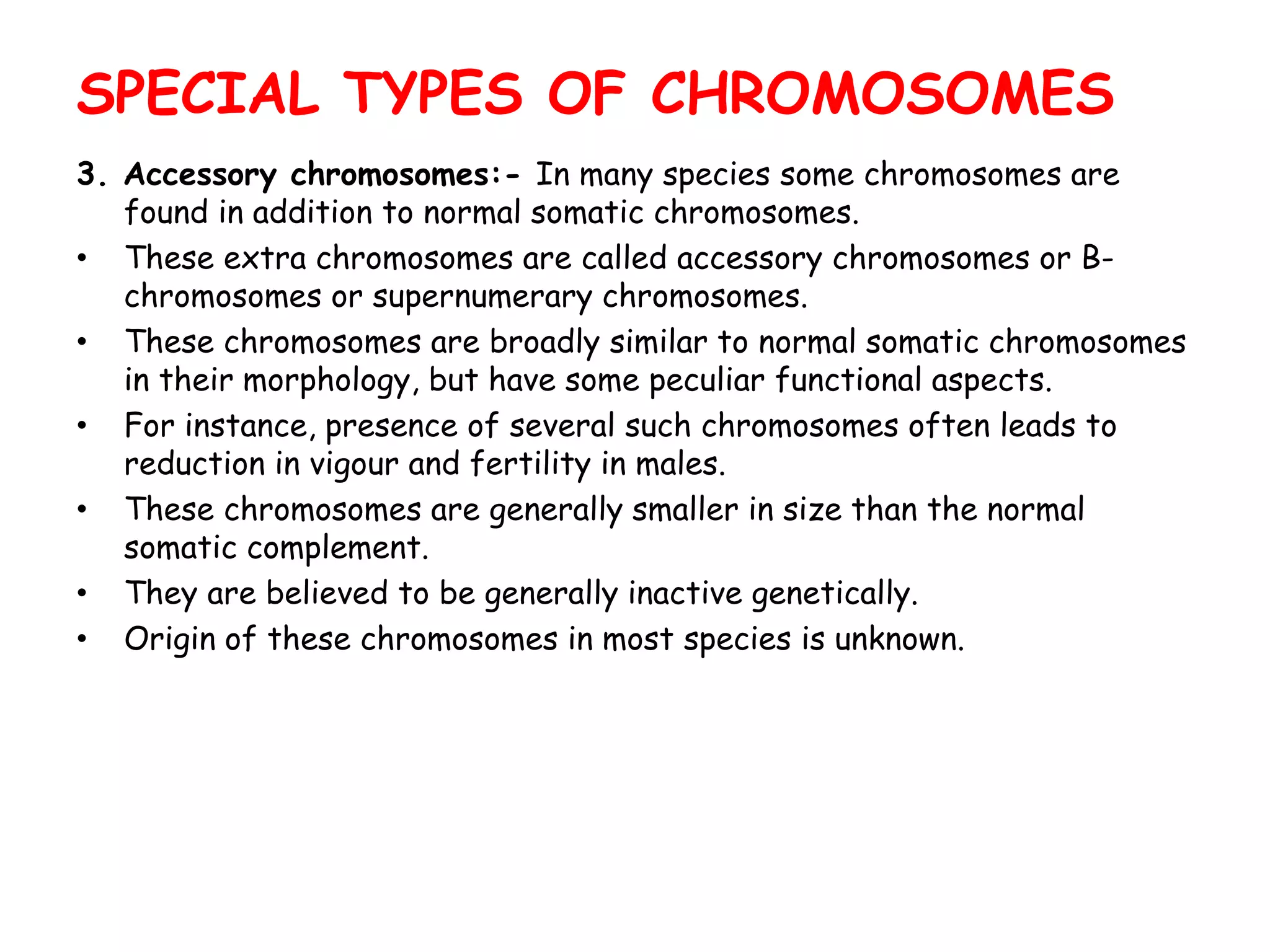 Chromosome Structure & Function | PPTX