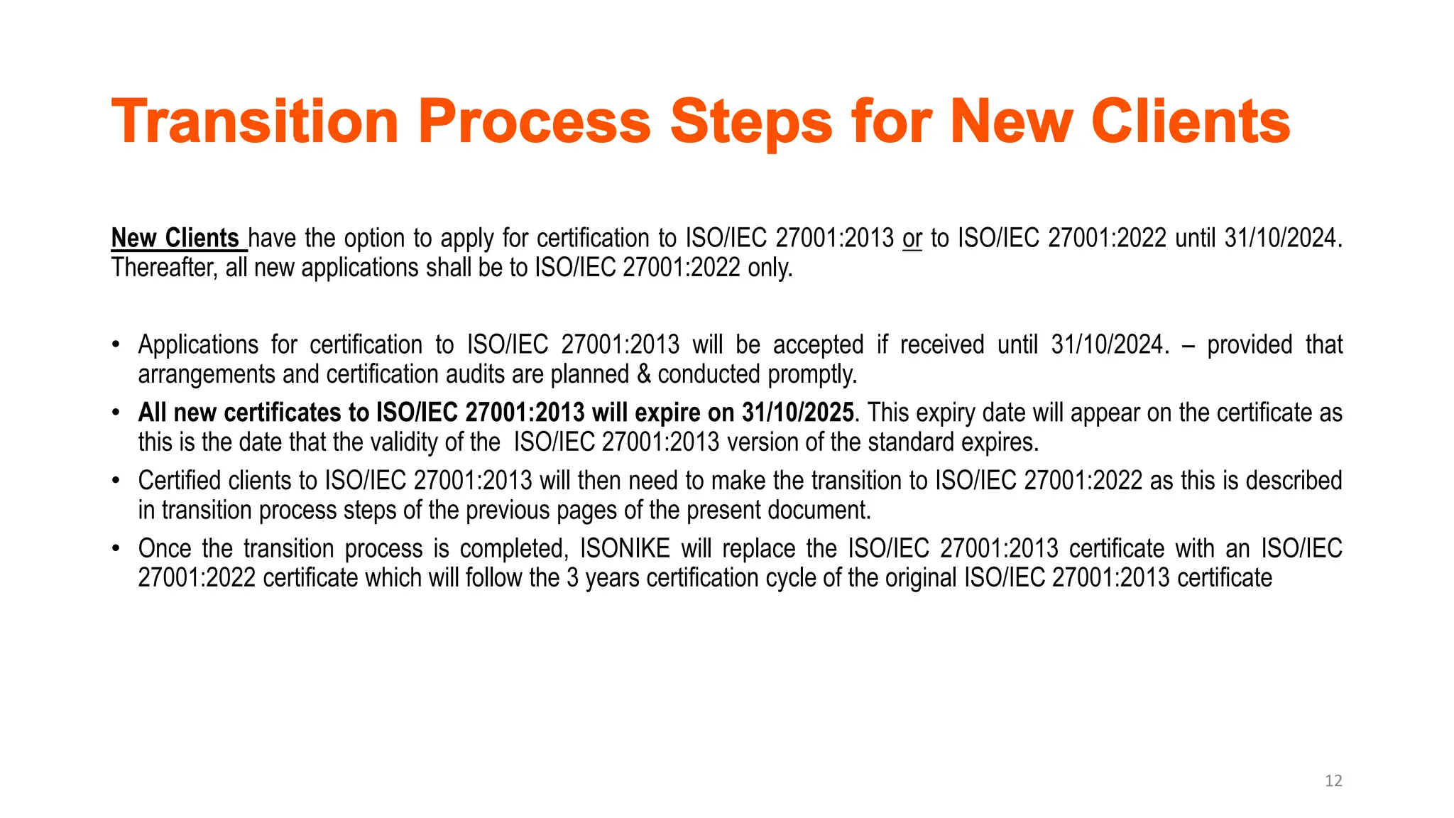 ISO/IEC 27001:2022 Transition Arragements | PDF