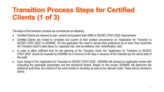 ISO/IEC 27001:2022 Transition Arragements | PDF