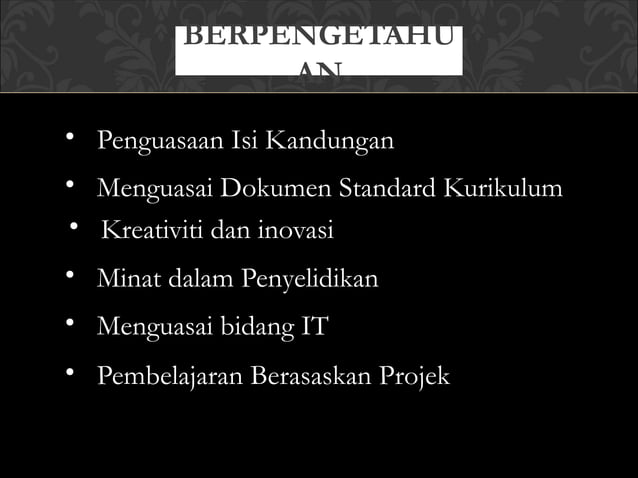 Ciri ciri Guru Sejarah yang berkesan dalam pengajaran dan pembelajaran.pptx
