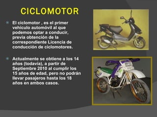 EDUCACION VIAL CHIPIONA (el ciclomotor) | PPT