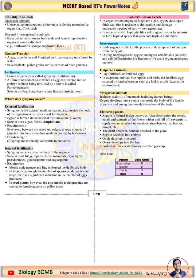 1) Class 12 Bio - MIND MAPS and Power notes - KT sir.pdf