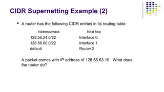 1 class interdomain routing .ppt TCP works | PPT