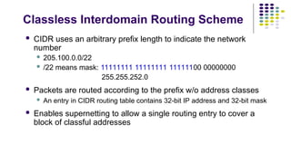 1 class interdomain routing .ppt how it works | PPT