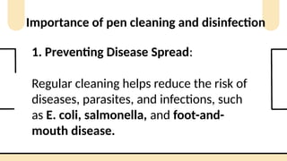 Cleaning and Disinfection of the Pig Pen | PPTX