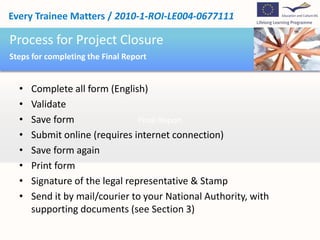 Closure of the Project | PPTX