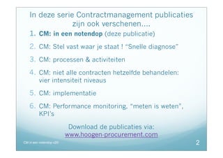 1: Contractmanagement in een notendop | PDF
