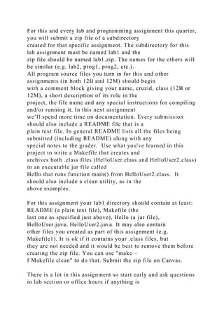 1 CMPS 12M Data Structures Lab Lab Assignment 1 .docx