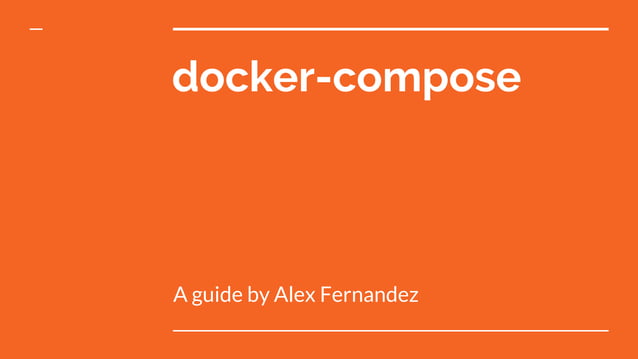 Docker Compose Ppt