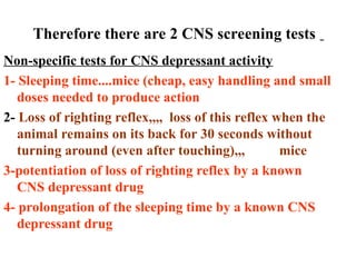 1 CNS Bioassay:pharmacology & toxicology.ppt