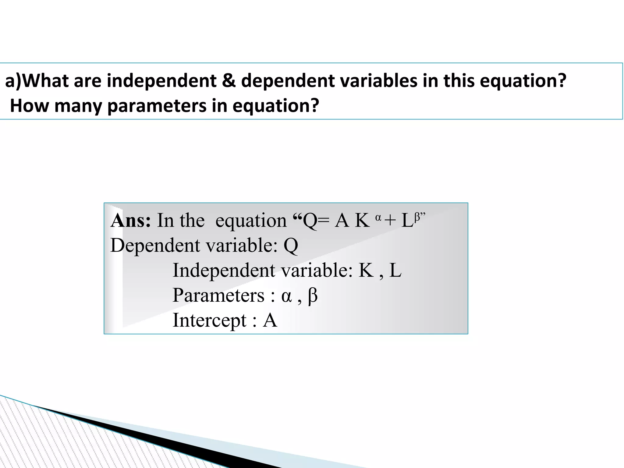 Cobb Douglas production function | PPT