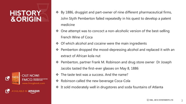 Coca-Cola - History, Evolution, Present and the Future | PPTX ...