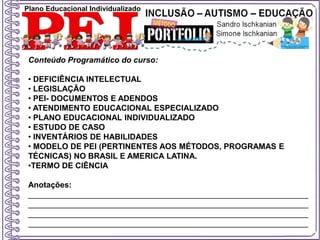 1 COLEÇÃO MEUS PORTFÓLIOS PEI PLANO EDUCACIONAL INDIVIDUALIZADO TOTAL ...
