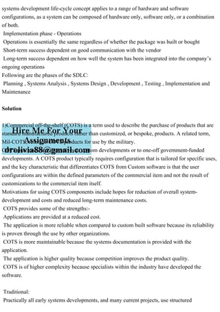 1)Commercial off-the-shelf (COTS) is a term used to describe the pur.pdf