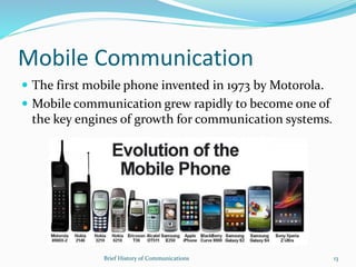 1_CommSys_History.pdf History of communications systems | PDF