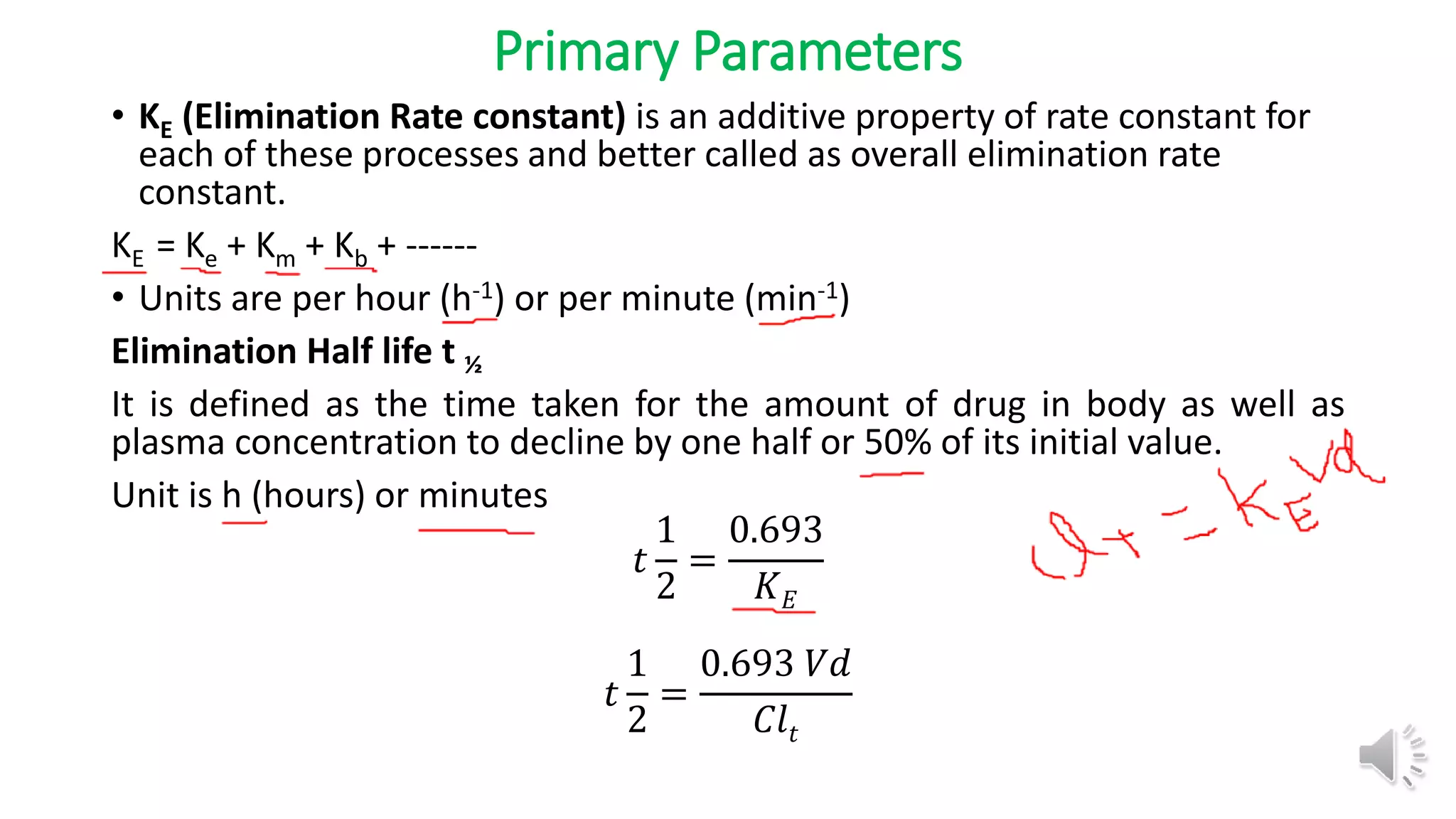 1 compartment model IV bolus administration equation | PPTX
