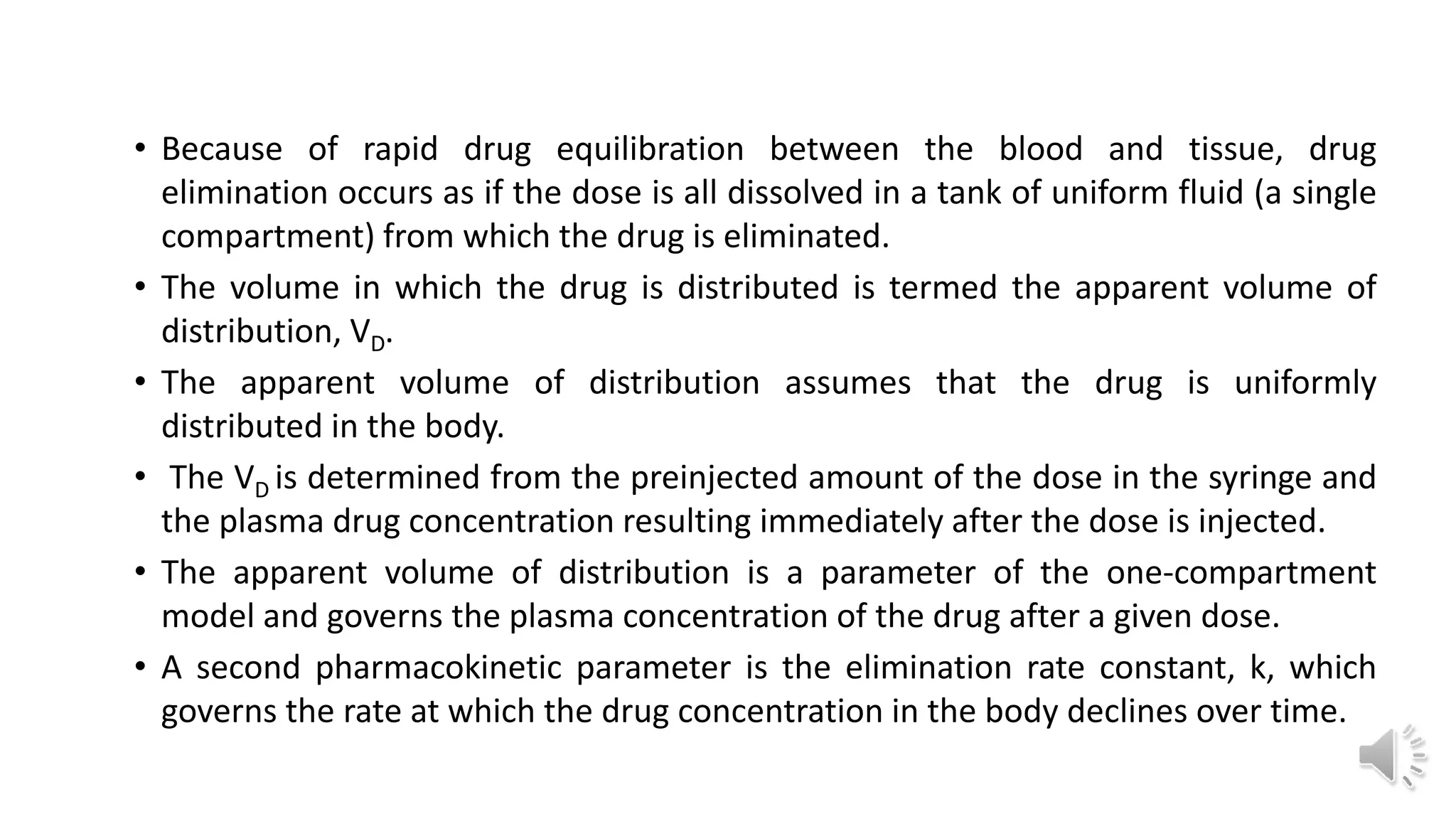1 compartment model IV bolus administration equation | PPTX