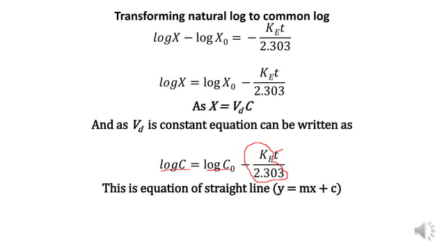 1 compartment model IV bolus administration equation | PPTX | Lung and ...