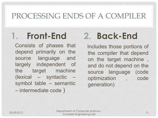Compiler Engineering Lab#1 | PPTX