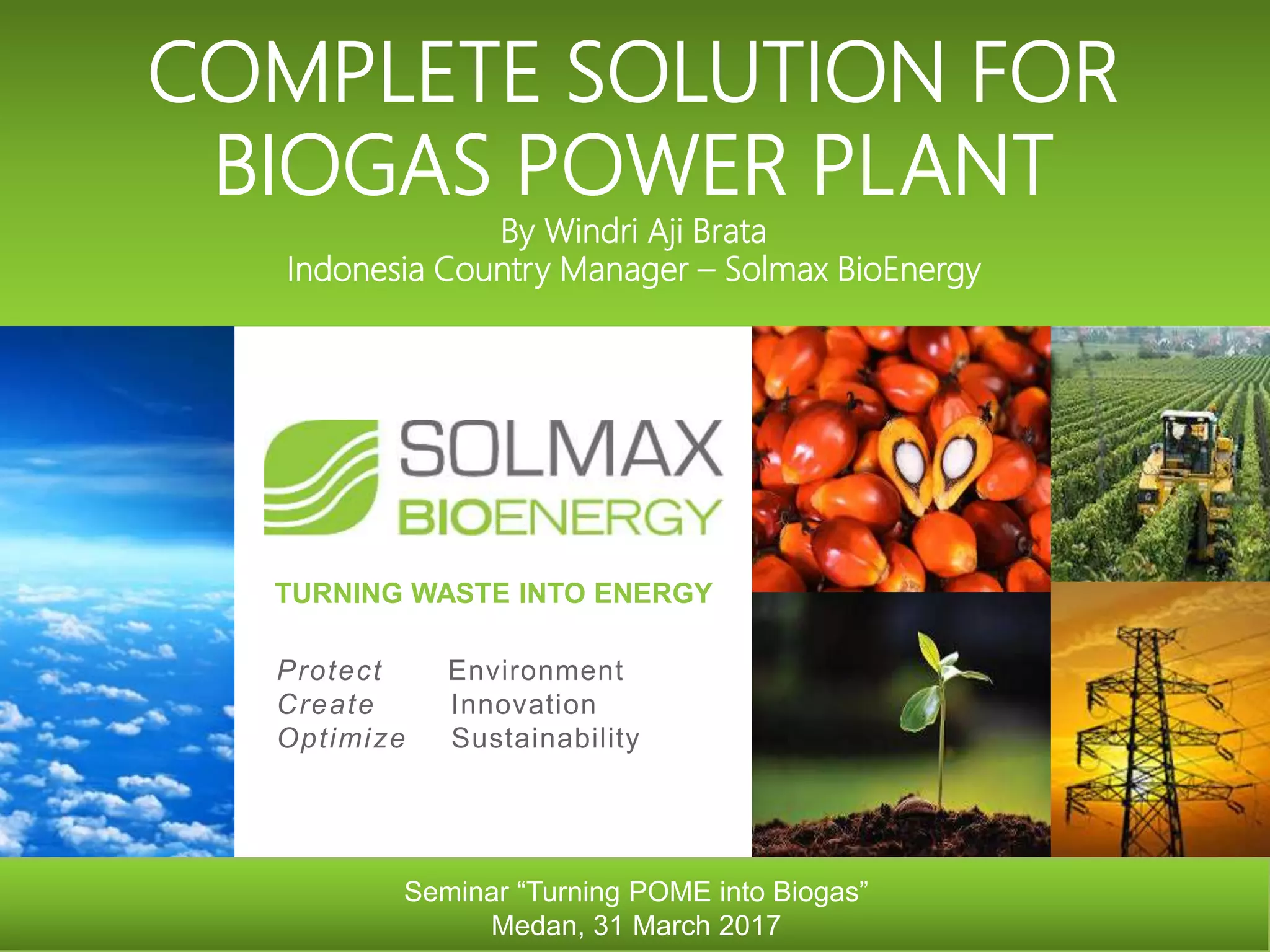 Complete Solution for Biogas Power Plant | PPTX