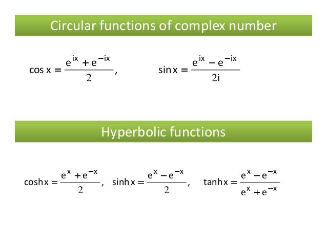 1 complex numbers