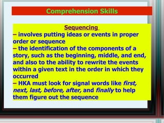 1 Comprehension Skills | ODP