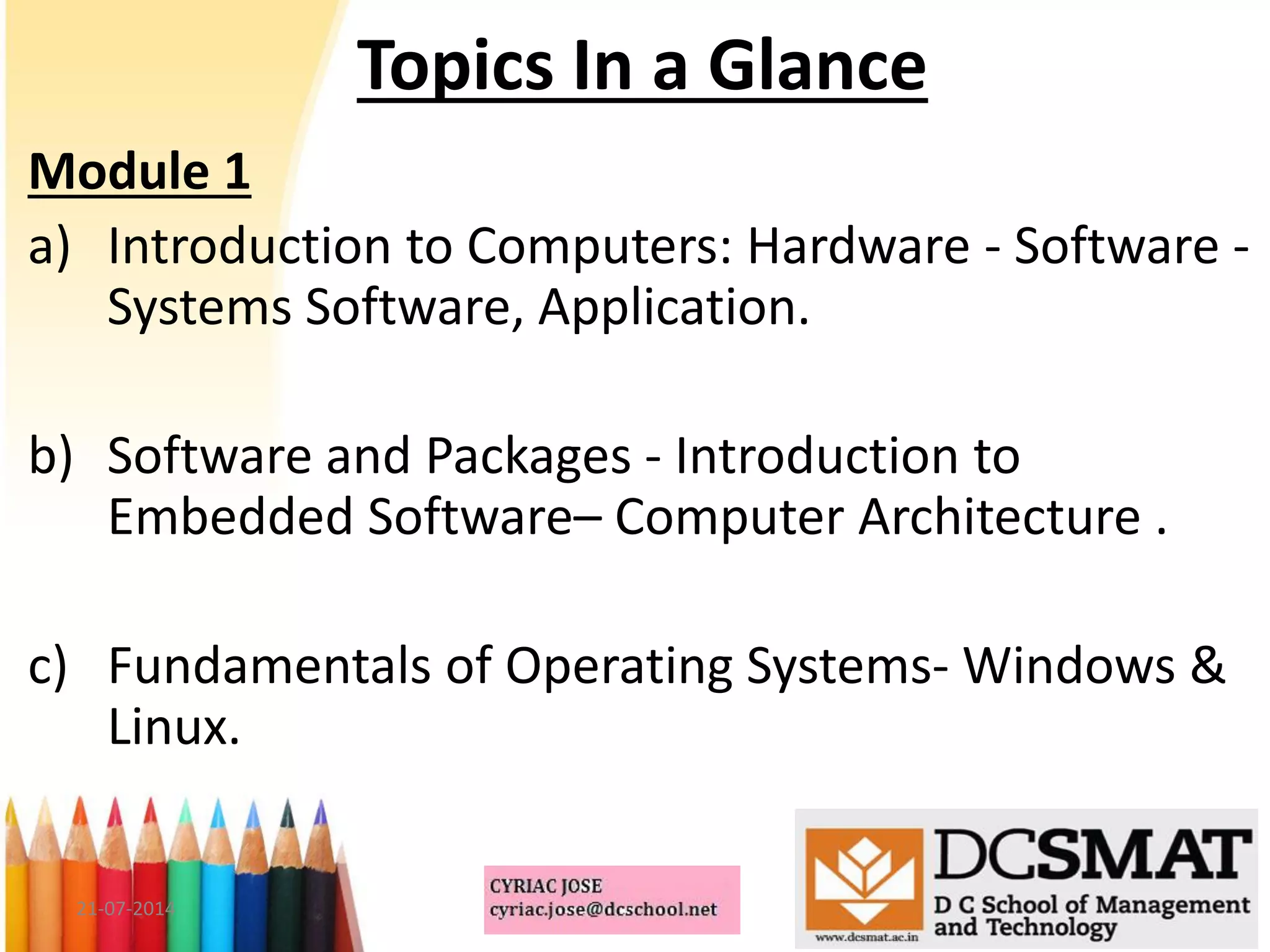 MBA computer application in business intro | PDF