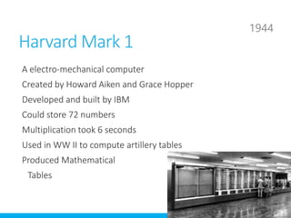 Howard Aiken Mark 1 Computer
