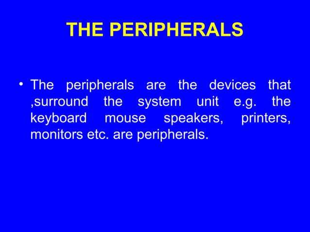 Computer Overview | PPT